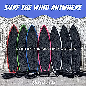 Windeck Finger Surfboard - Rad Fingerboard Toy - Surf The Wind - Mini Board for Kids and Surfers Looking to Hone Their Surfer Skills (Stealth)