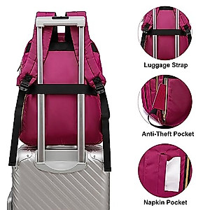 YAMTION 17 Inch Backpack for Women and Teen Girls,School Backpack TSA Laptop Bookbag with USB for College University Students Business Office Work Travel