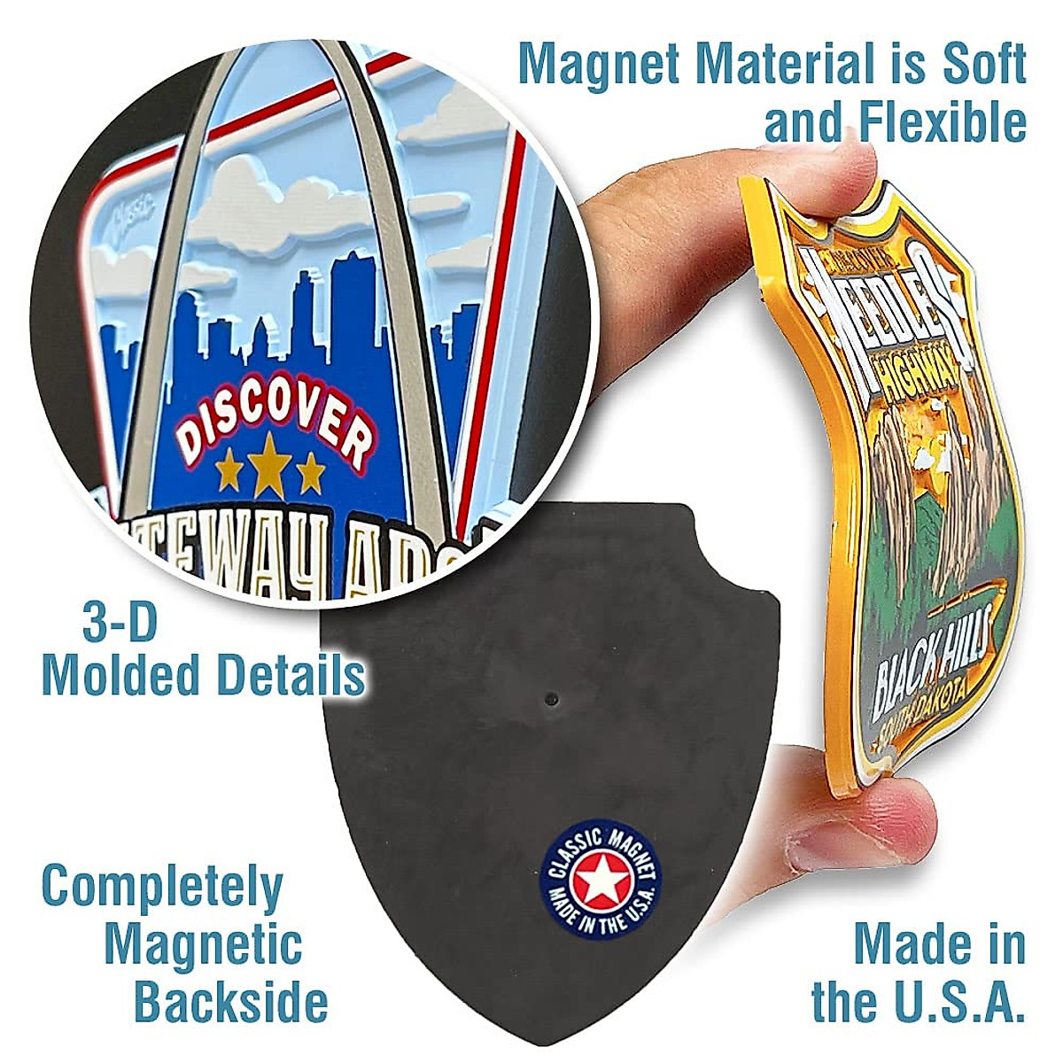 Grand Canyon National Park Magnet by Classic Magnets, 2.5" x 3.2", Collectible Souvenirs Made in The USA