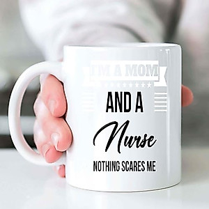 Answer: Adorable Nurse Mom Gifts - Womens Sweat Quote - Birthday Present for Daughter - 11 Oz White Ceramic Coffee Mug