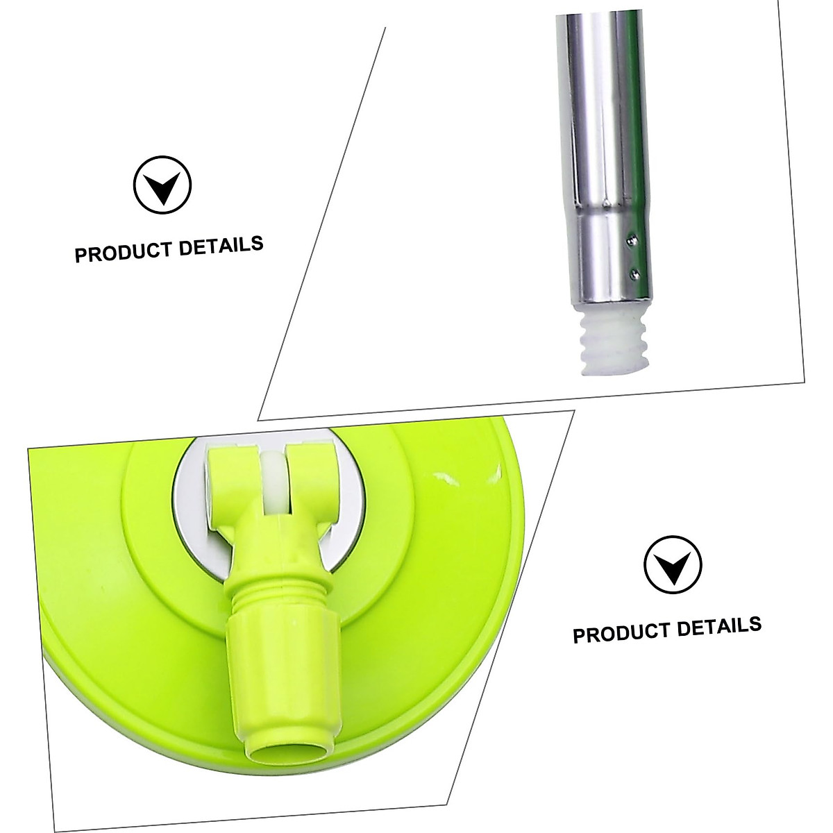 FOYTOKI 1 Set Mop Pole Mopping Floor Cleaner Mop Mopa para Limpiar Pisos Commercial Mop Turnicate Kit Handle Mop Rod Mop Handle Replacement Mops Rotating Mop Accessory Rod Green Plastic