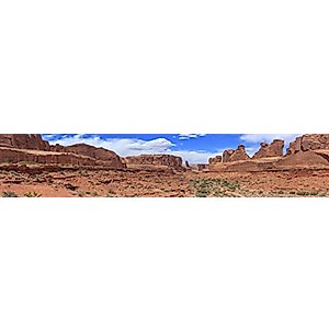 Carolina Custom Cages Reptile Habitat Background; Arches' Park Avenue, for 48Lx18Wx18H Terrarium, 3-Sided Wraparound