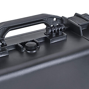 MEIJIA All Weather Portable IP67 Waterproof Protective Case, Hard Camera Case with customizable foam, Perfectly Protection of Camera, Drones,Pistols,Lens,Equipments,Black,18.5 x14.06x6.93inches
