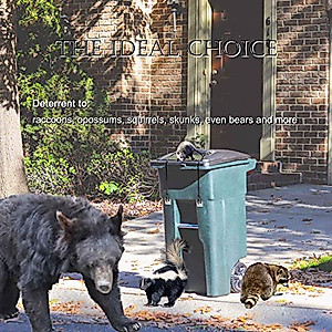 timebetter Bear Proof Trash Can Lid Lock - Trash Can Locks for Animals, Squirrel, Raccoon Proof Garbage Cans, Universal Fit