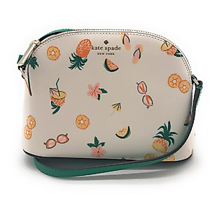 Kate Spade New York Kali Small Dome Crossbody (Cream Multi Tropical)
