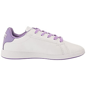 Lacoste Infant's Graduate Sneaker, White/Purple, 44SUI0005-Z54, 5.5