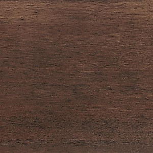 OSP Home Furnishings Modern 48-inch Glass-Top Home Office Desk with Sliding Storage Tray, Rich Cherry Finish