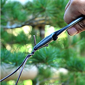 KAKURI Japanese Bonsai Tool Set 7 Pcs, Made in JAPAN, Professional Bonsai Kit (Satsuki Scissors, Long Handle Bonsai Scissors, Jin Pliers, Wire Cutter, Bonsai Tweezers, Root Hook, Broom, Bag)