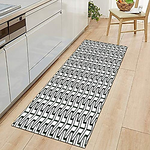 Kitchen Carpet Bedroom Entrance Doormat Bathroom Anti-Slip Mat Home Long Strip Hallway Floor Mat Decoration A21 60x180cm
