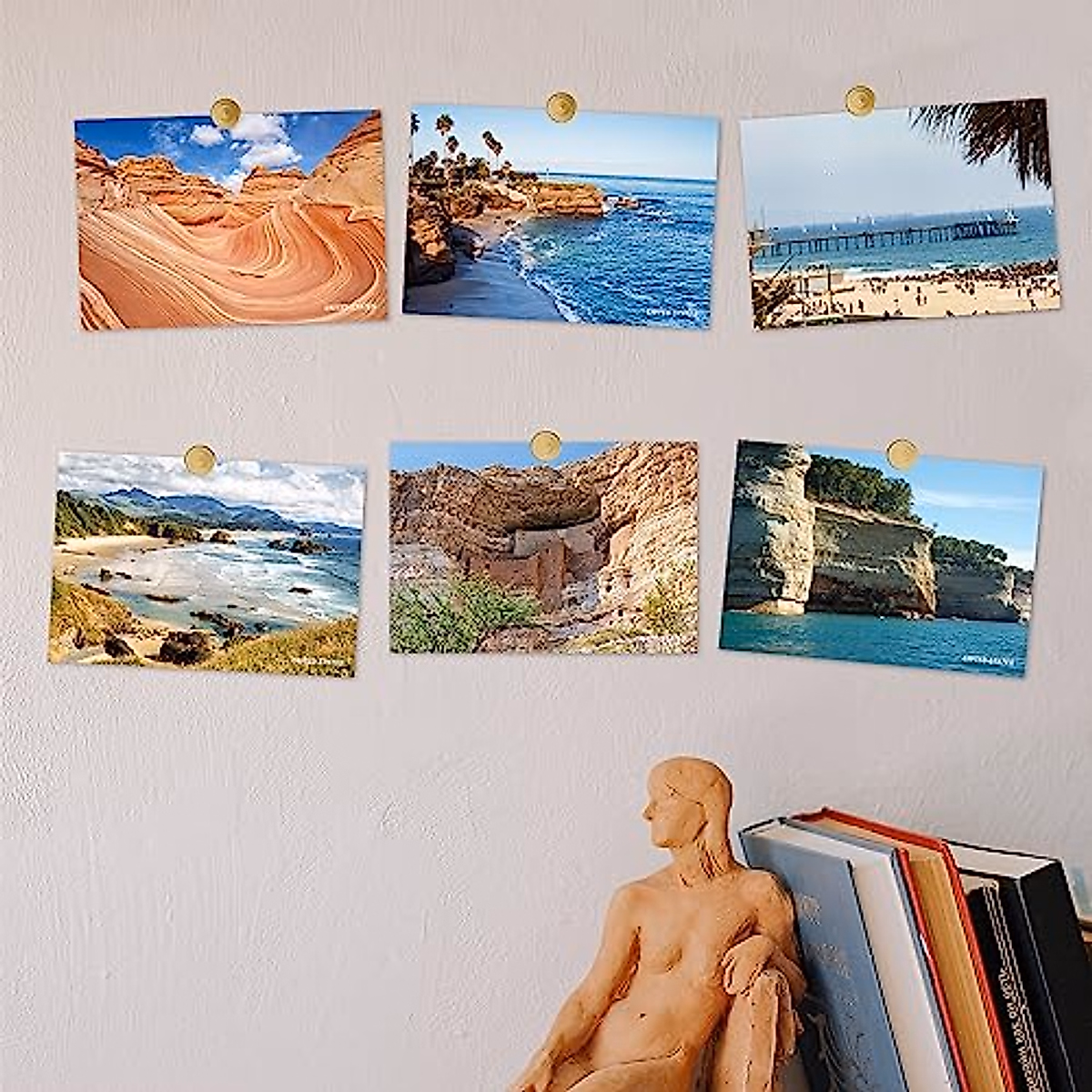 Dear Mapper United States Natural Landscape Postcards Pack 20pc/Set Postcards From Around The World Greeting Cards for Business World Travel Postcard for Mailing Decor Gift