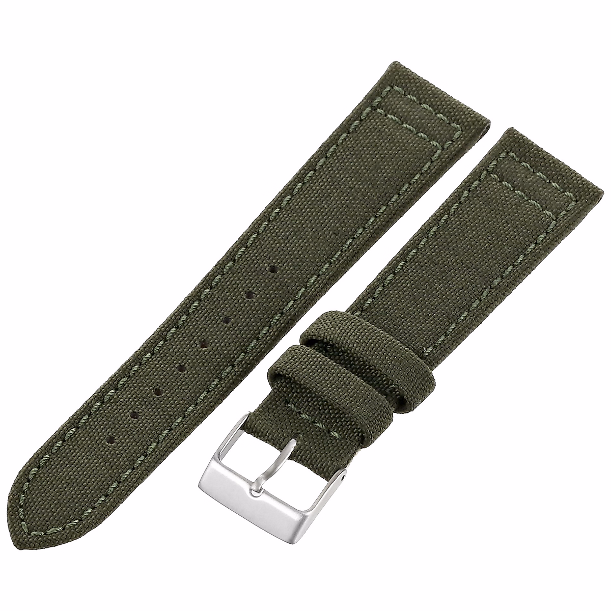 Hadley-Roma MS-850 20mm Olive Green 'Cordura Men's Genuine Watch Band