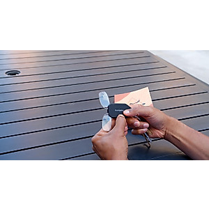 ThinOptics Keychain Case and Readers Rectangular Reading Glasses, Black, 44 mm + 2.5 dioptre