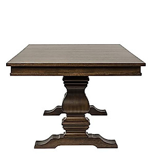 Liberty Furniture INDUSTRIES Armand 7 Piece Trestle Table Set, Brown