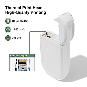 JENYNG Label Maker Machine with Tape,Portable Labeler Wireless Mini Thermal Label Printer for Home, Office,Shipping, Barcode, Mailing, Organizing, Label Maker with Multiple Templates USB Rechargeable