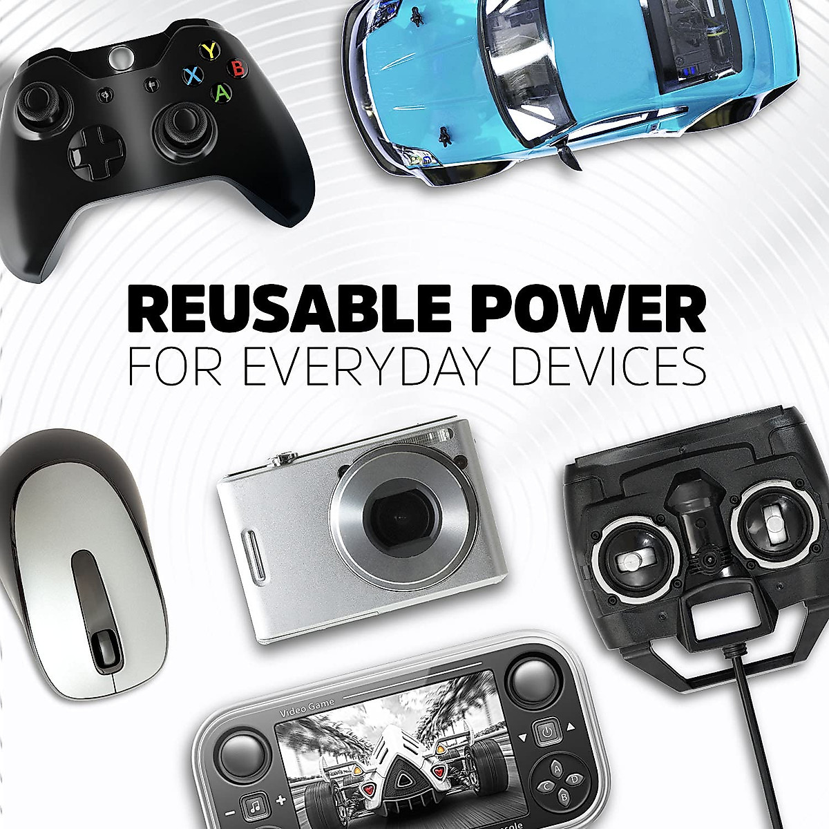 Energizer Rechargeable AAA Batteries, Recharge Universal Triple A Battery Pre-Charged, 8 Count