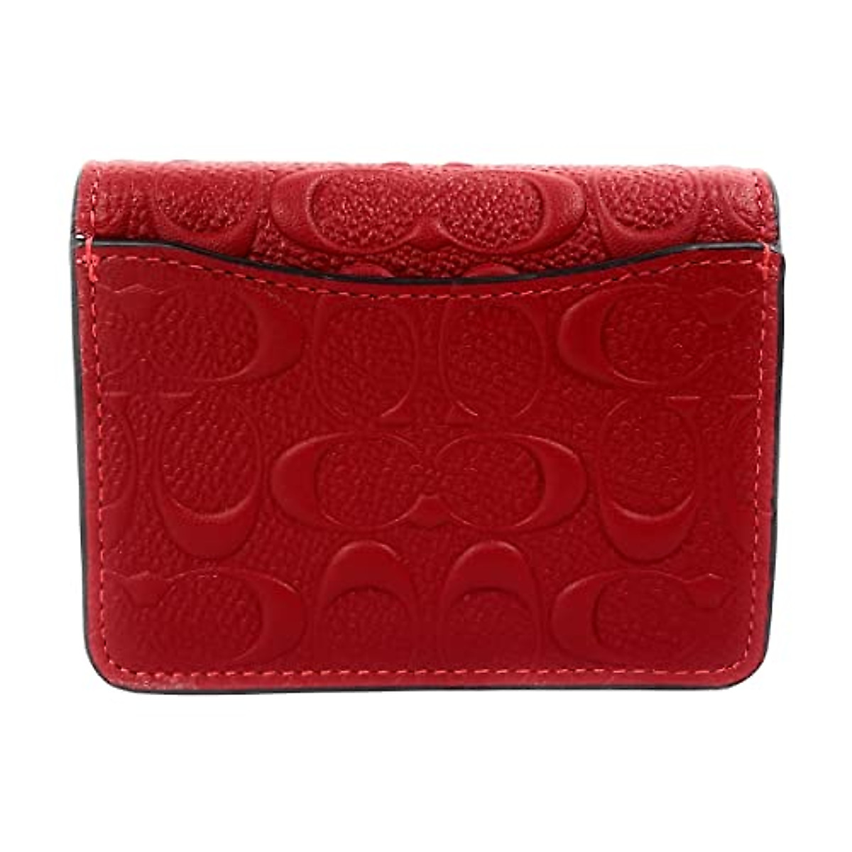 COACH Mini Wallet on a Chain Signature Leather