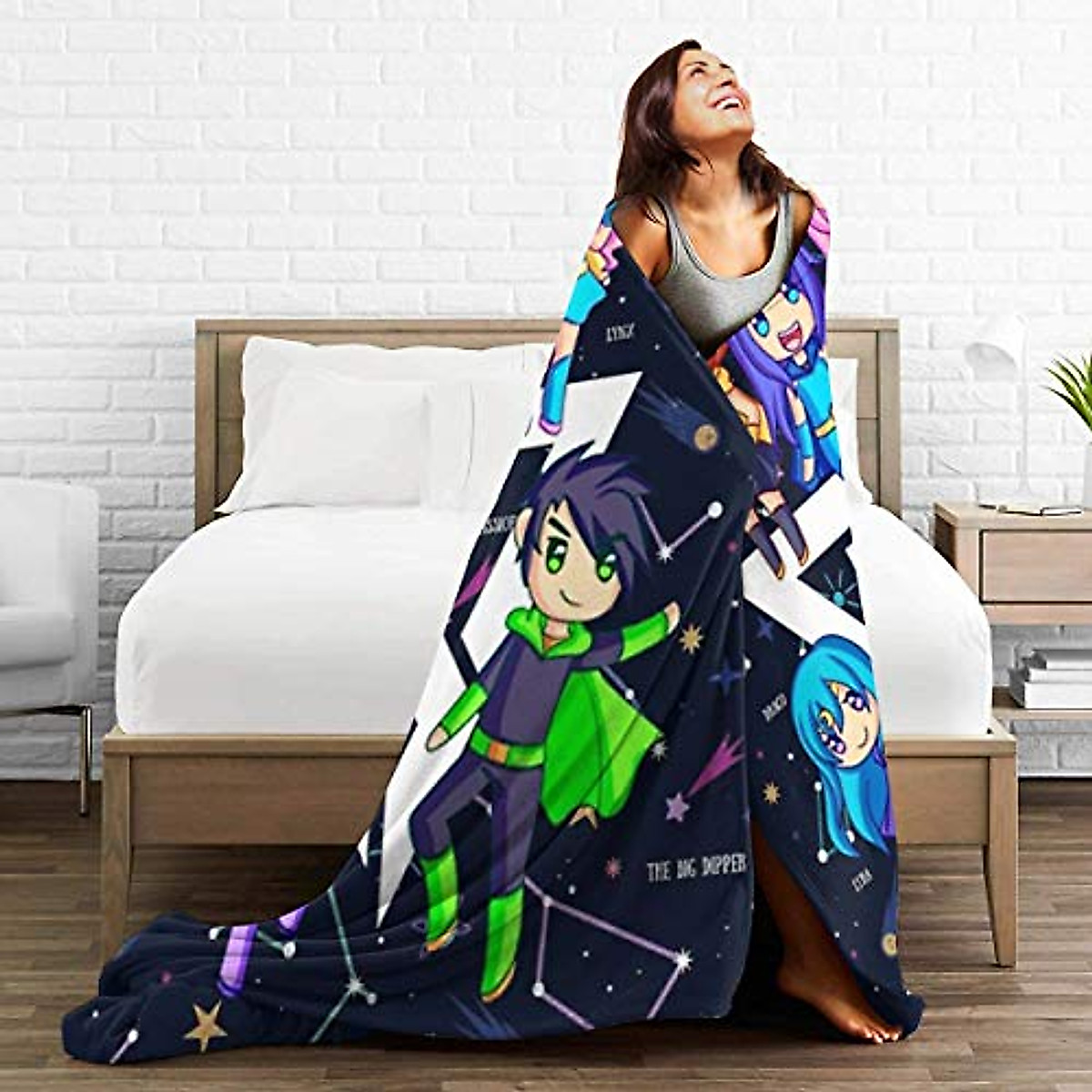 chengdouyixinhongyeshangmaoyouxiangongsi Its-Funneh The-Krew Blankets Super Soft Warm Throw Blanket,Ultra-Soft Micro Fleece Blanket, Warm, Lightweight, Throw for Home Bed, Sofa & Dorm