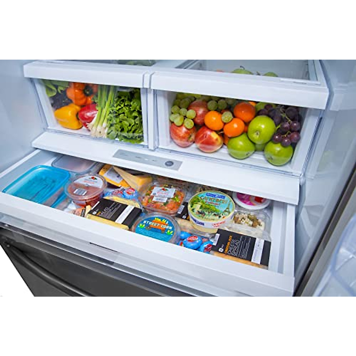 Winia 26cu.ft. French Door Refrigerator with Ice & Water Dispenser, Stainless Steel
