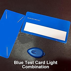 CHENATING Professional Anti-Blue Light Test Card Including Anti-Blue Light Cards And Blue Light Generators For Eyeglasses Test