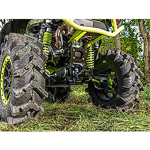 SuperATV Rear Receiver Hitch for Can-Am Renegade (See Fitment) | Made of 1/4" Heavy-Duty Steel | Fits Standard 2" Attachments | 1,650 LB. Max Towing Capacity (May Exceed ATV's max) | Powder Coated