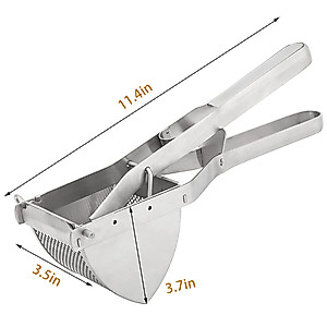 MyLifeUNIT Heavy Duty Commercial Potato Ricer, Stainless Steel Business Potato Ricer and Masher