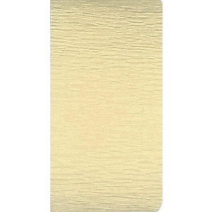 K-Kraft USA-Made Beige Crepe Paper Streamers for Birthday, Party, Holiday, School, Wedding, Shower, or Graduation (2 Rolls White Vanilla)