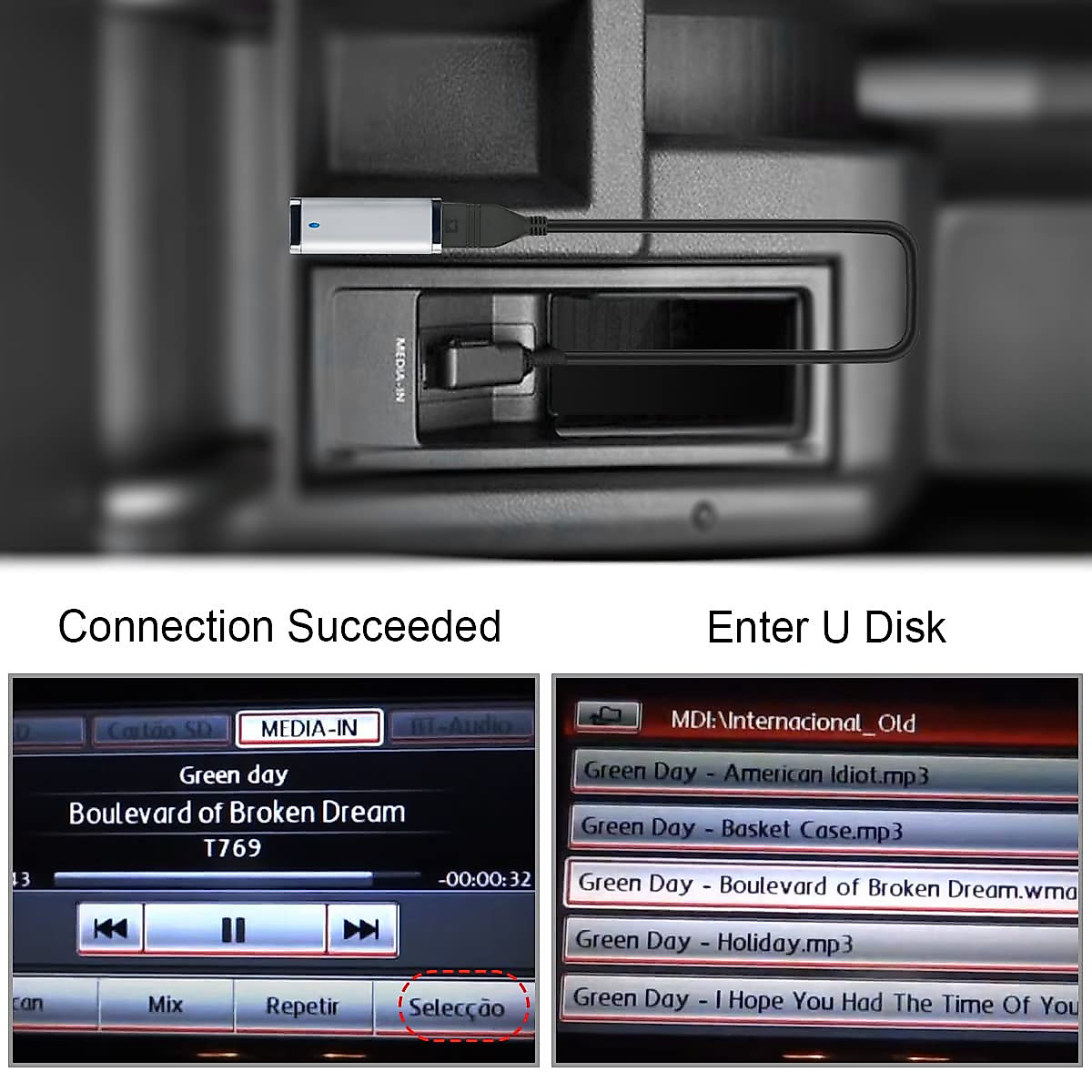 DKARDU MDI/AMI USB Adapter Cable for Audi MMI 3G System