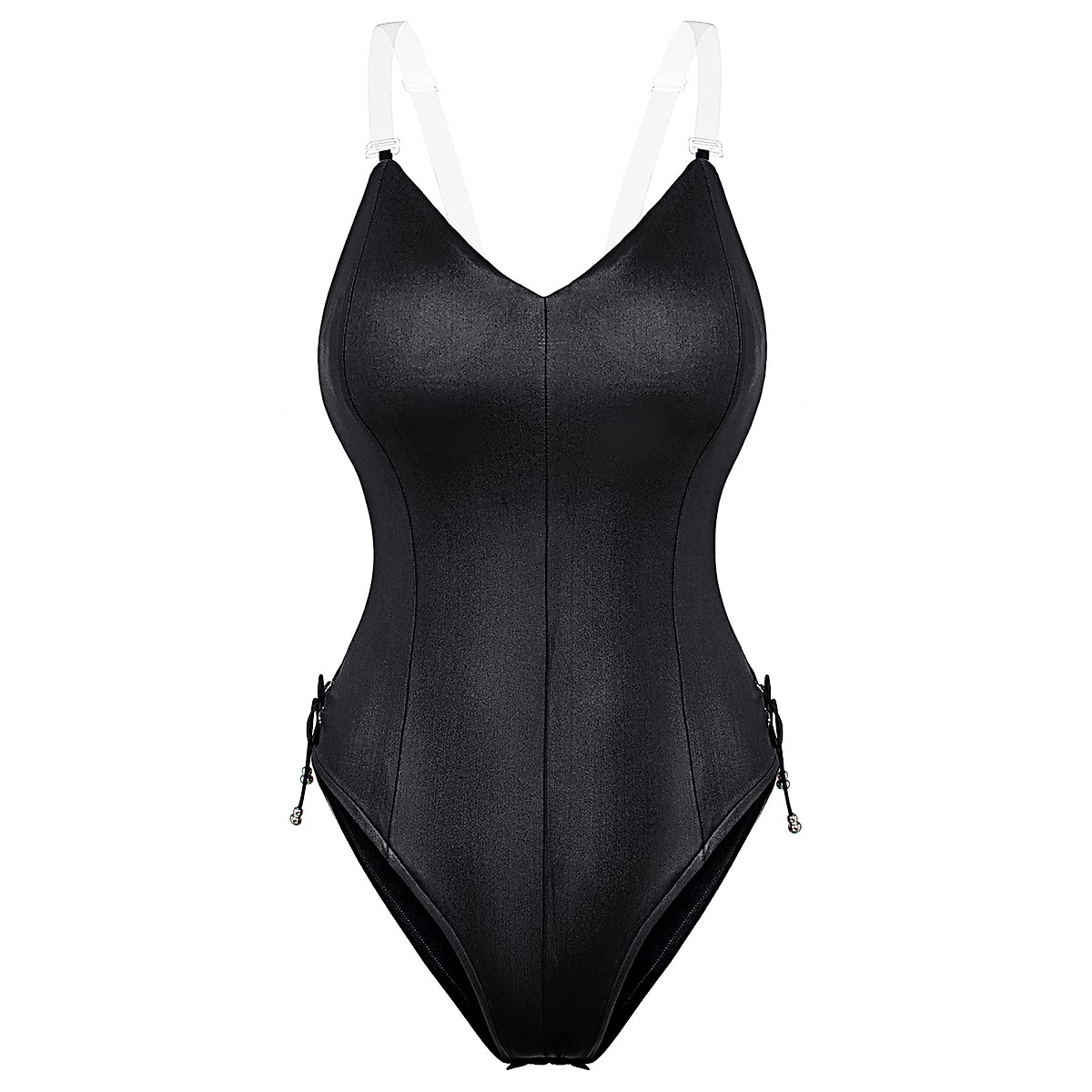 Womens Bunny Costume Girl Bodysuit Anime Role Costume Senpai Cosplay Bodysuit One Piece Stockings Set（Black S