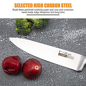 Knife Set, Professional Stainless Steel Chef Knife Set of 9 with Rotatable Acrylic Stand for Kitchen, Ergonomic Ultra Sharp Non-Stick Kitchen Knife set with Gift Box for Women Gifts (Silver)