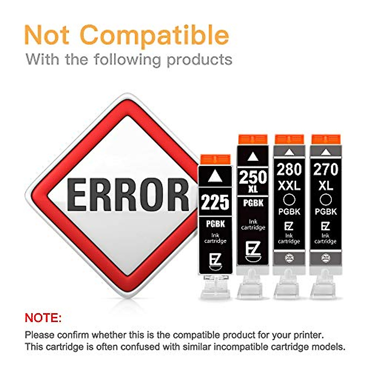 E-Z Ink (TM Compatible Ink Cartridge Replacement for Canon PGI-220 PGI220 to use with MX860 MX870 MP560 MP620 MP640 MP980 MP990 IP3600 IP4600 iP4700 Printer (Large Black, 4 Pack)