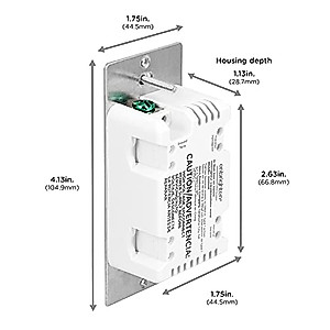 Enbrighten Add-On Switch QuickFit and SimpleWire, In-Wall Toggle, Z-Wave ZigBee Wireless Smart Lighting Controls, NOT A STANDALONE Switch, 46200