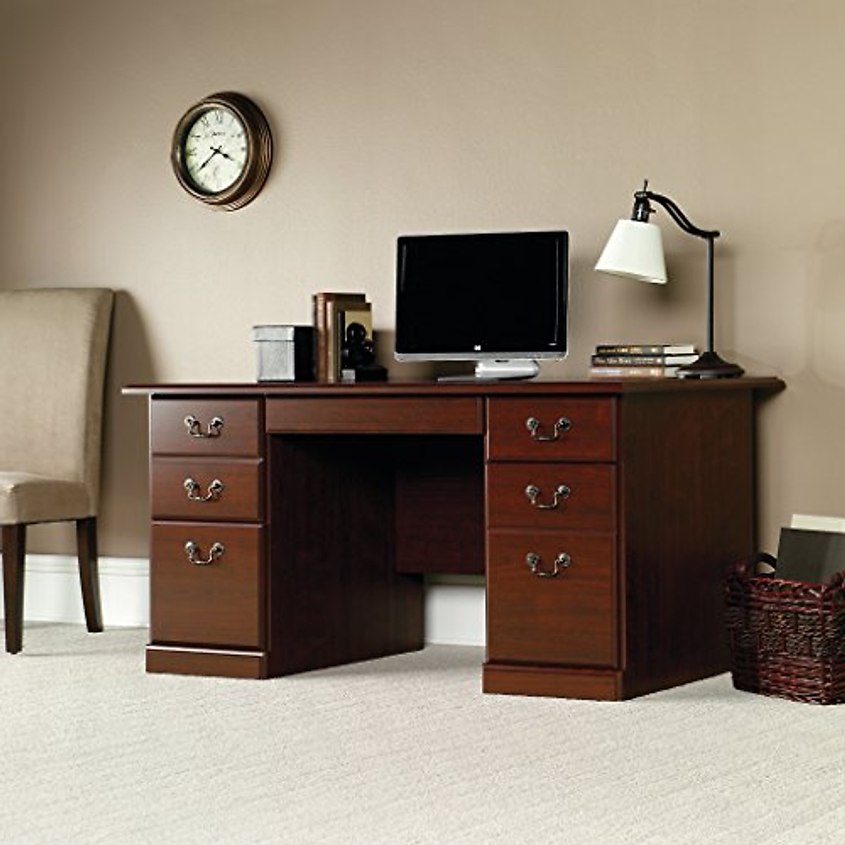 Sauder Heritage Hill Computer Desk - Classic Cherry Finish