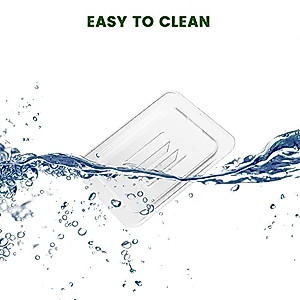 FSUON 6-Pack 1/6 Size Polycarbonate Universal Handled Food Pan Lid, Clear