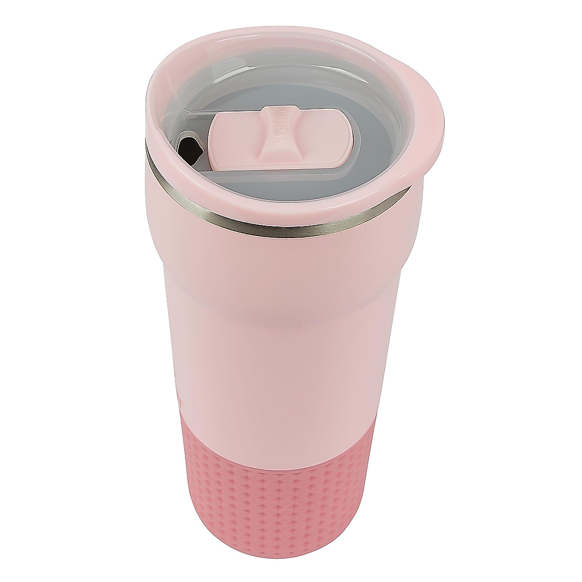 Pelican Hydration Pelican Cascade™ 22 oz Vacuum Insulated Tumbler - Recycled Stainless Steel Double Wall Travel with Dual Lid, Powder Coated Insulated Coffee Mug For Hot Cold Drinks, Blush