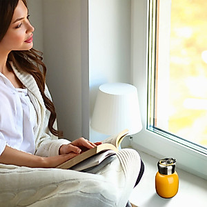 XUDREZ 200ML Stainless Steel Water Bottle Mini Vacuum Insulated Water Bottle Leak Proof Sport Travel Drink Water Bottle Hot and Cold Water Bottle Women Girls Kids Gift (Orange red)