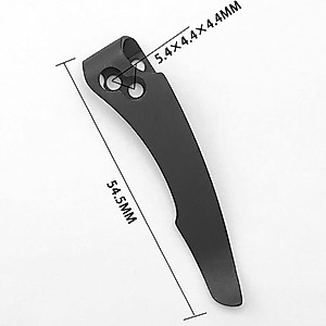 1PC Black Matte Pocket Clip For ColdSteel Recon1 Knives