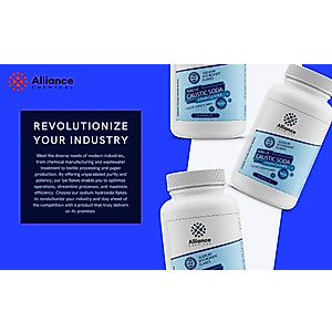 Sodium Hydroxide Flakes - Water Treatment Grade - 8 Pack (16LB Total) - Pure Caustic Soda - for Soaps, Drain Cleaner, Textiles, Water Treatment