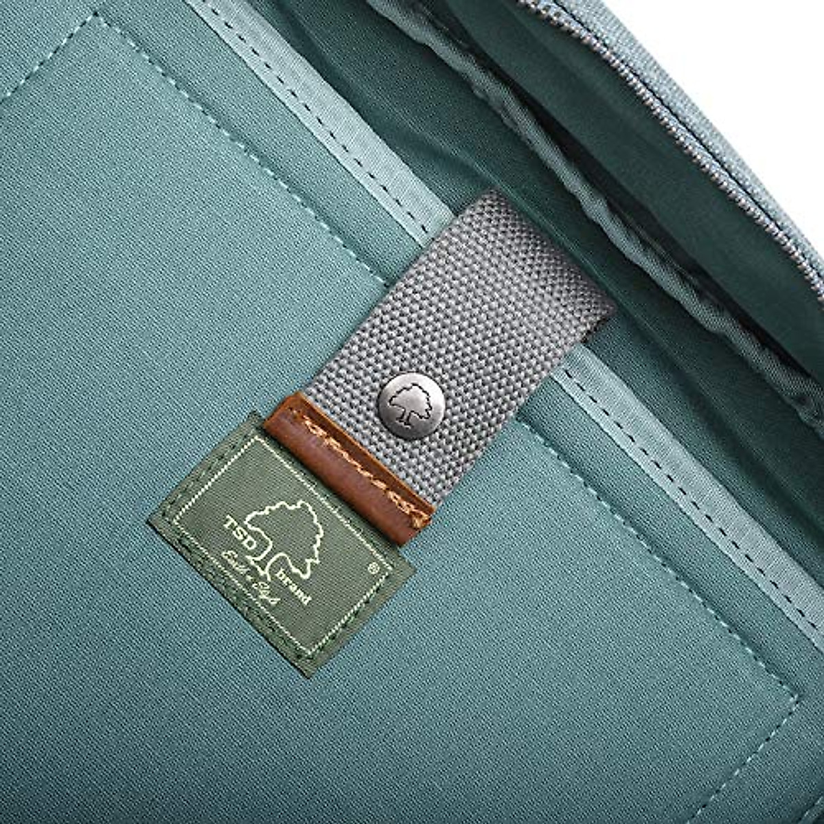 TSD Brand Valley Hill Canvas Backpack (Teal)