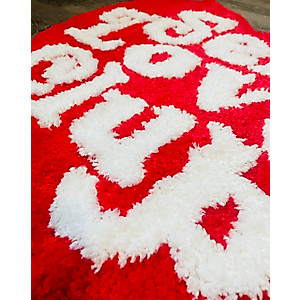 LUXAPE Self Love Club Rug - Tufted Hypebeast Rug - Handmade & Premium - 25in (65cm) - Bedroom Bathroom Kids Nursery Home Office - Girls Don't Cry Rug - Hypebeast Room Decor - Luxape Rug