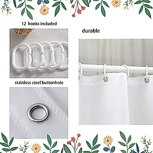 4 Piece Anime Shower Curtain Set with Non-Slip Rug, Toilet Lid Cover, Bath Mat and 12 Hooks, Waterproof Shower Curtain Set for Bathroom