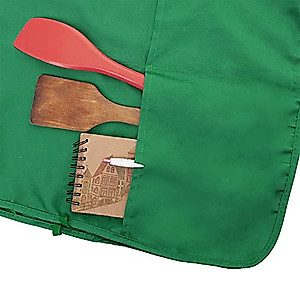 TopTie Unisex Cobbler Vest Kitchen Chef Apron, Art Painting Grooming Smock Working Uniform with 2 Pockets, 28" L x 22" W