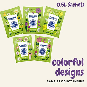 Chrysal Flower Boost – Clear Flower Food Packets for Flower Arrangements & Bouquets – Floral Supplies for Fresh Flowers – Fresh Flower Arrangements Supplies (5g - 100 Ct)