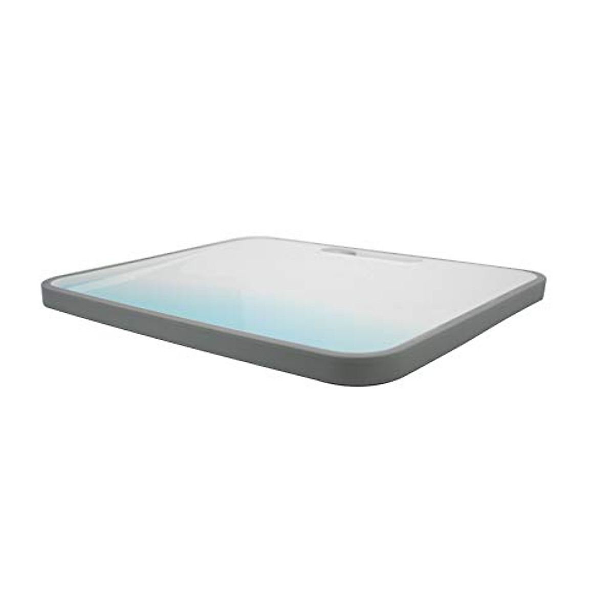 3-in-1 Plastic Cutting Board with Built-In Knife Sharpener, Garlic Grater, Raised Juice Catcher, Slip-Resistant Bottom, Non-Stick Food Prep Surface, Meat, Vegetable, Cheese