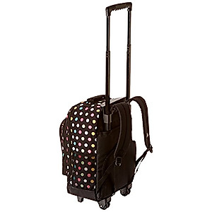 Everest Wheeled Backpack with Pattern, Polkadot, One Size