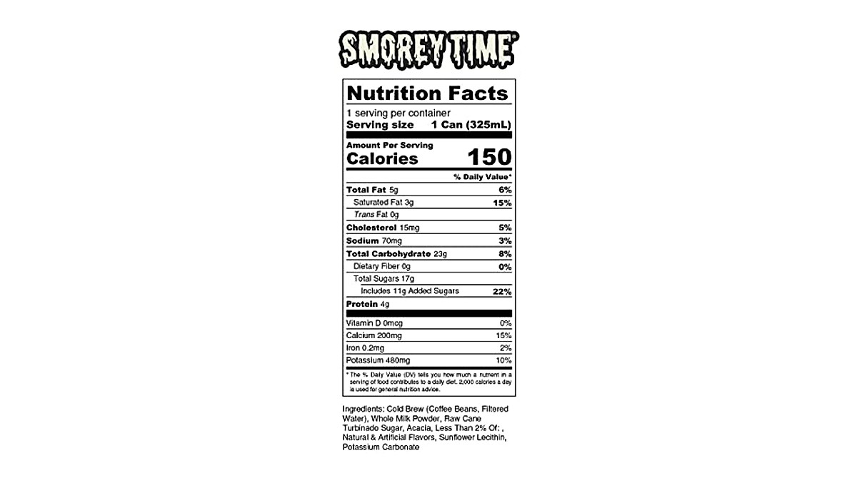 Bones Coffee S'morey Time Cold Brew Latte | Ready-to-Drink 4 Pack