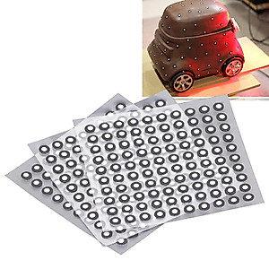 3 Sheets Scanner Positioning Points 3D Scanning Reflective Film Sticker Reference Marking Point 3mm ID 6mm OD Optical Tracking 3D Scanner Marker