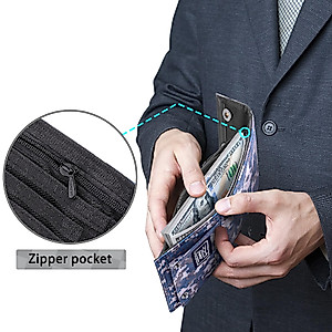 JEMINAL Men's Camo Printed Bifold Wallet Teens Boys Wallets for Kids