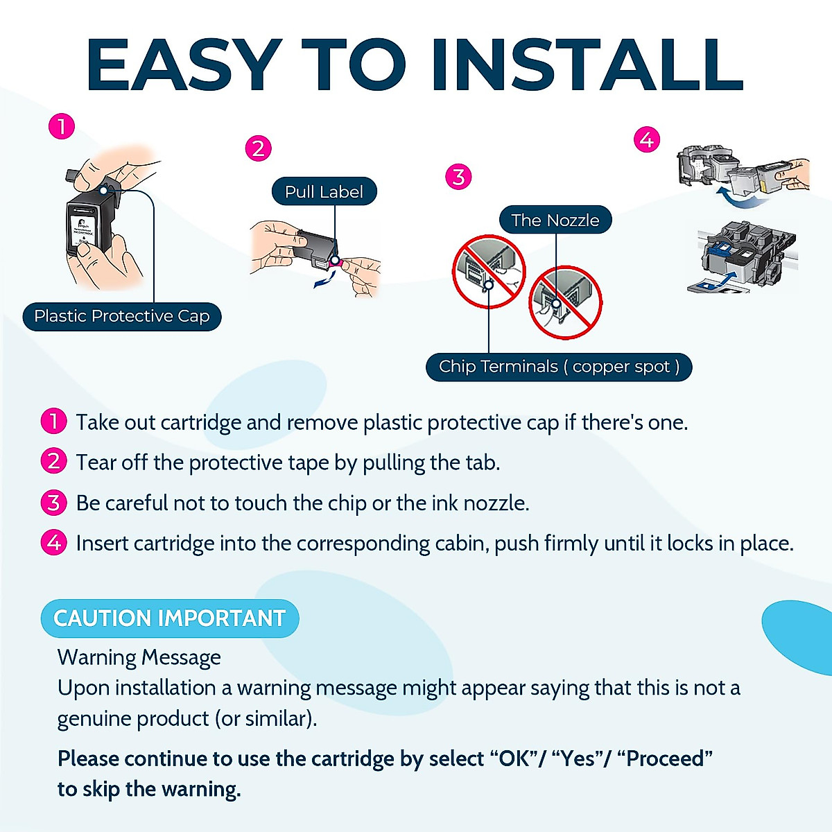 Penguin Remanufactured Printer Ink Cartridge Replacement for HP 65XL,65 XL Used for Hp AMP 100 120 125 130 Deskjet 2622 2624 2652 3732 3752 Envy 5020 5030 (2 Black) Combo Pack