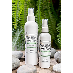 Rastta Locs Rosewater and Mint Conditioning Loc and Body Refreshing Spray for Type 4 hair, Braids, Organic, Vegan Hair Moisturizer, Dreadlock Spray with Aloe. - Tropical Mint Fragrance - 4oz