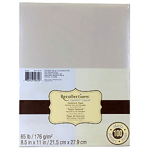 MICHAELS Shimmer Silver & Champagne 8.5”; x 11”; Cardstock Paper by Recollections®, 100 Sheets